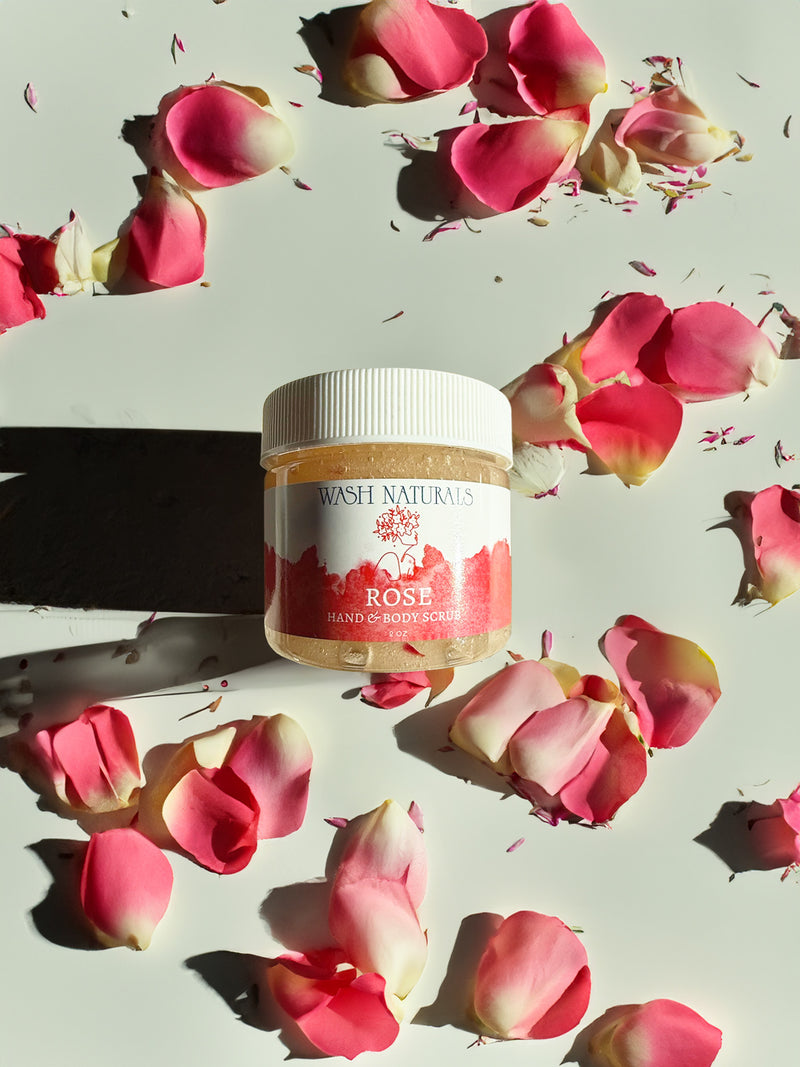 Rose Hand & Body Scrub – Wash Naturals