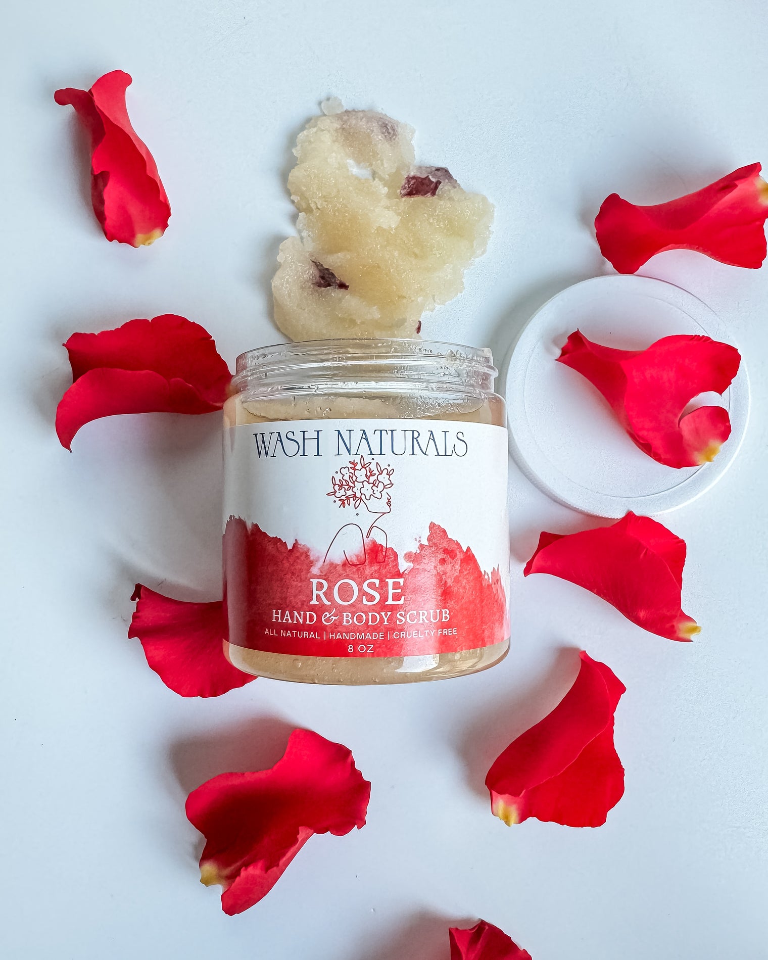 Rose Hand & Body Scrub – Wash Naturals